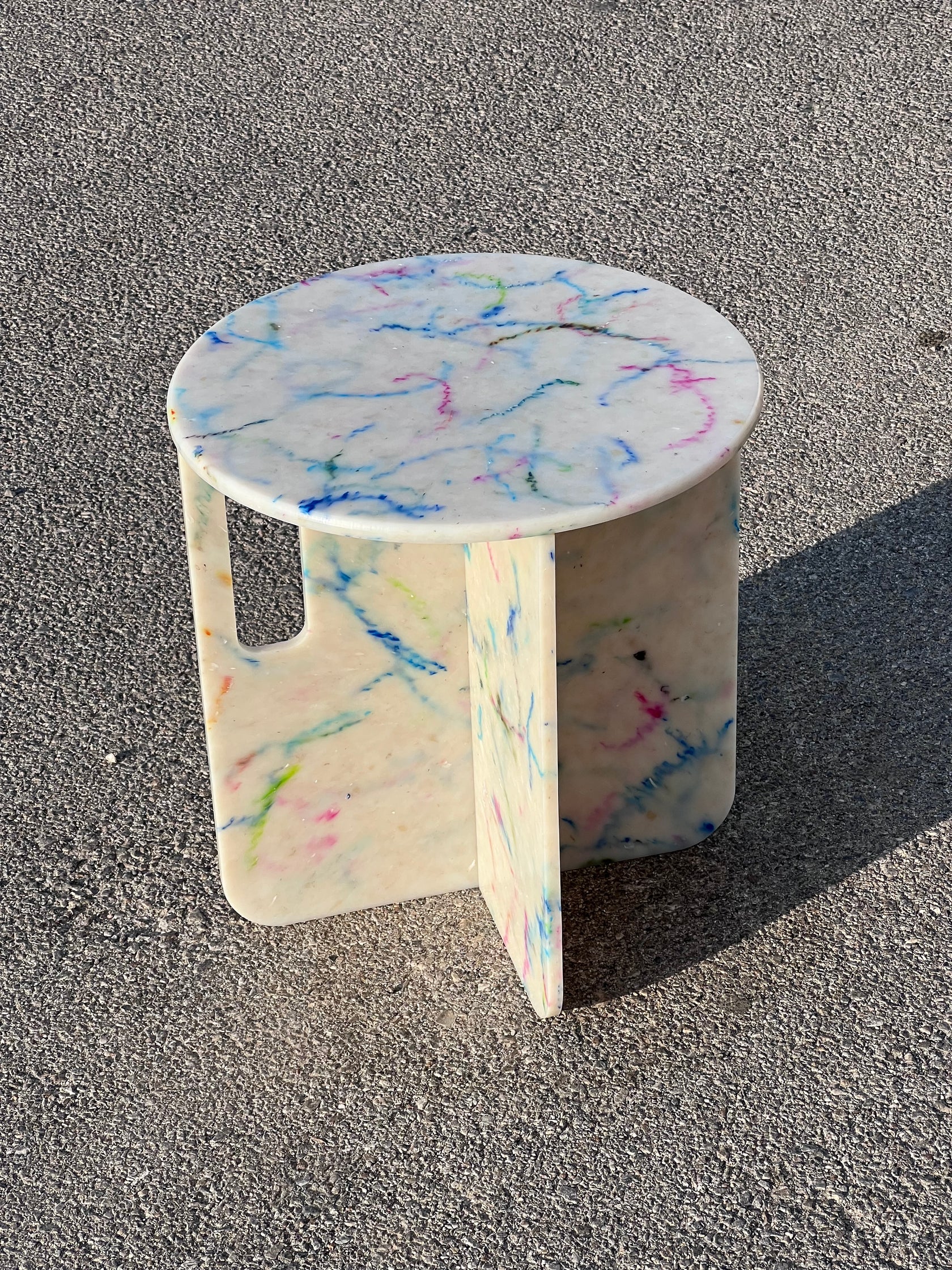 Recycled Plastic Stool/Coffee Table/Bedside Stand Made to order in EU ...