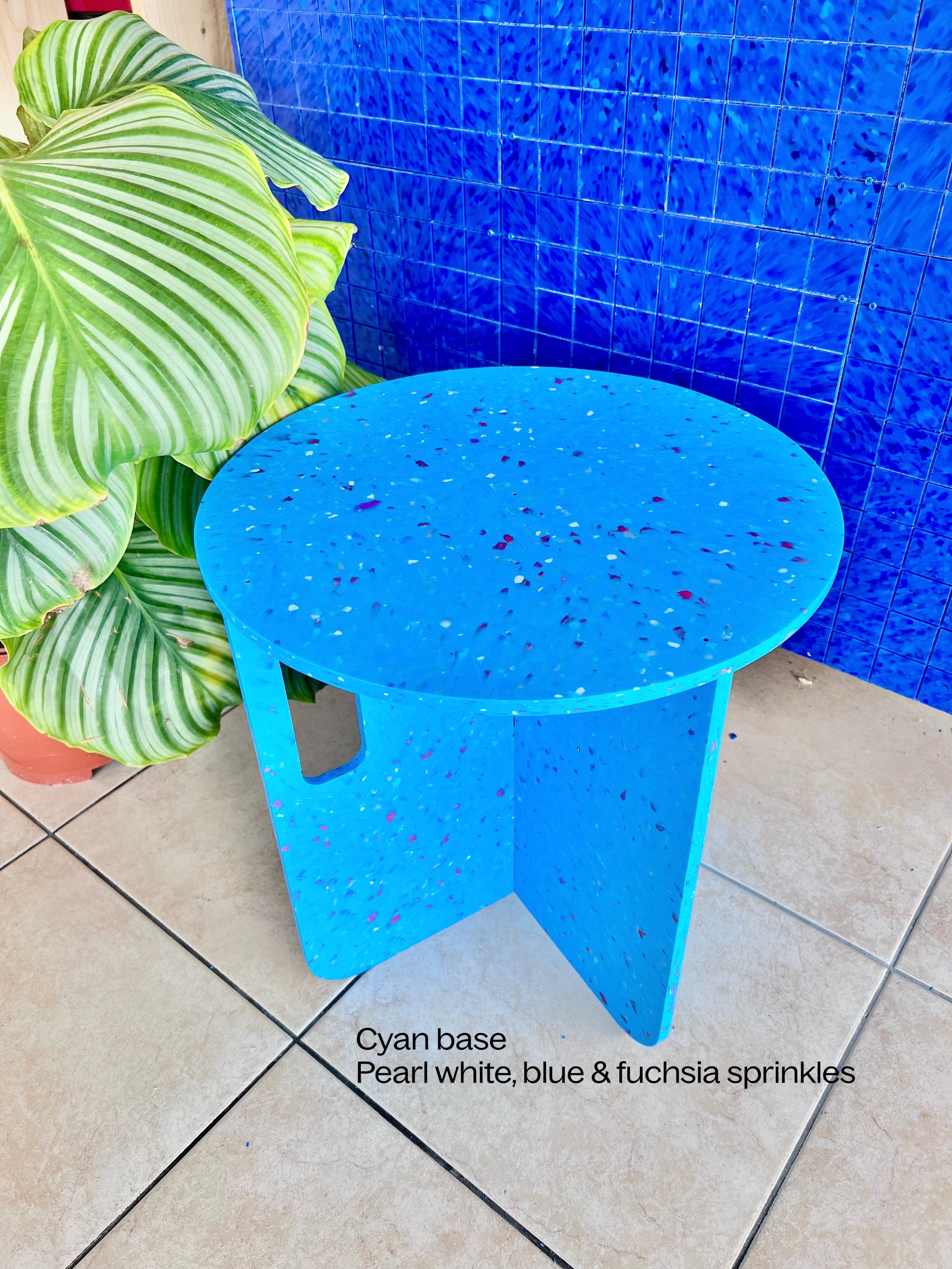 Recycled Plastic Stool/Coffee Table/Bedside Stand Made to order in EU ...